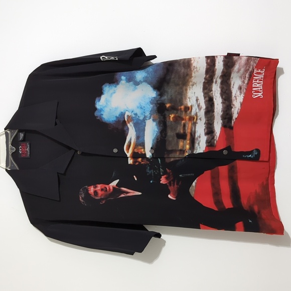 Scarface | Shirts | Vintage Dragonfly Clothing Scarface Button Down ...